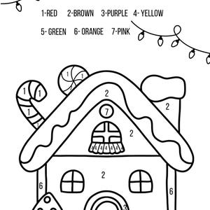 HOLIDAY Color by Number - Etsy