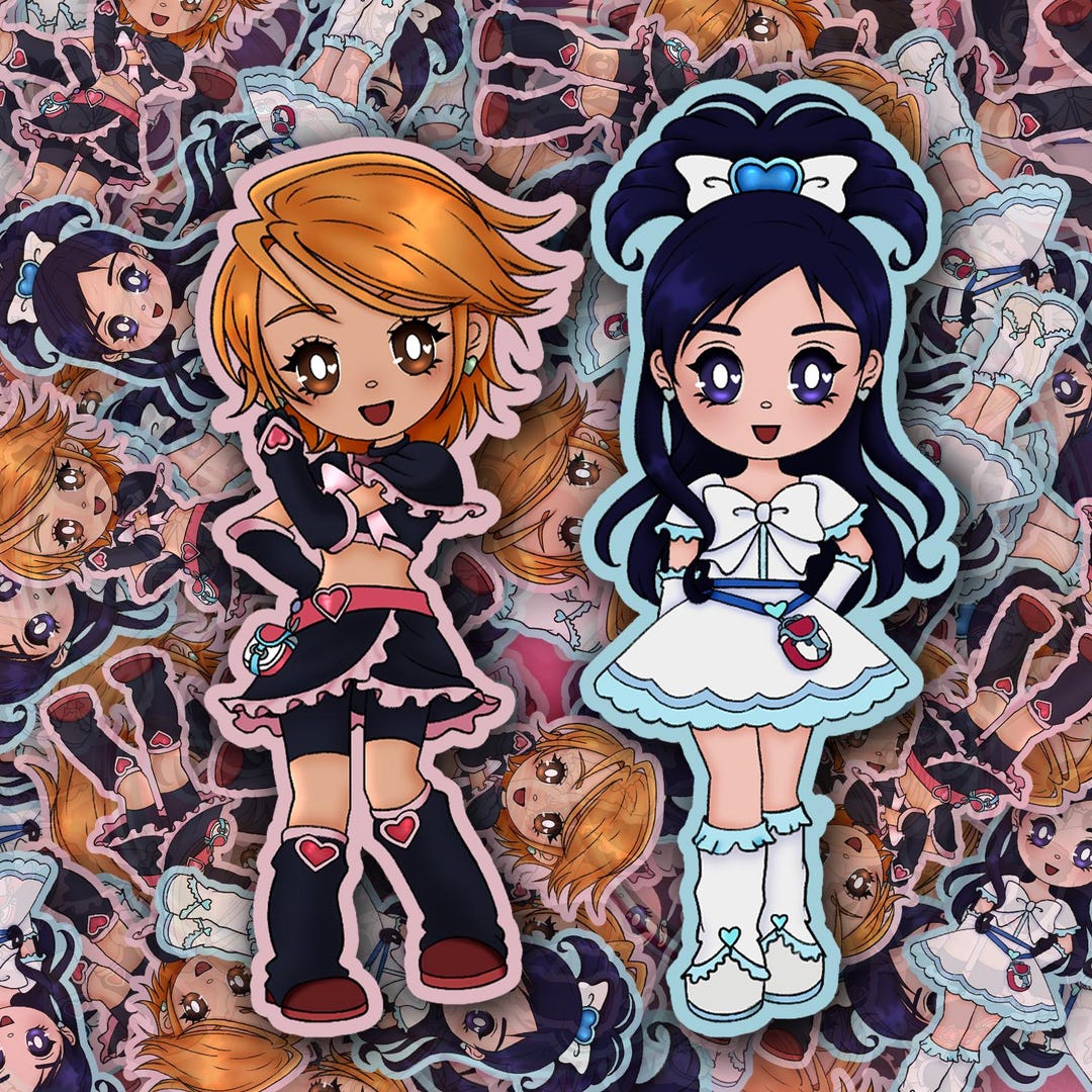 Pretty Cure Die-cut Stickers - Etsy