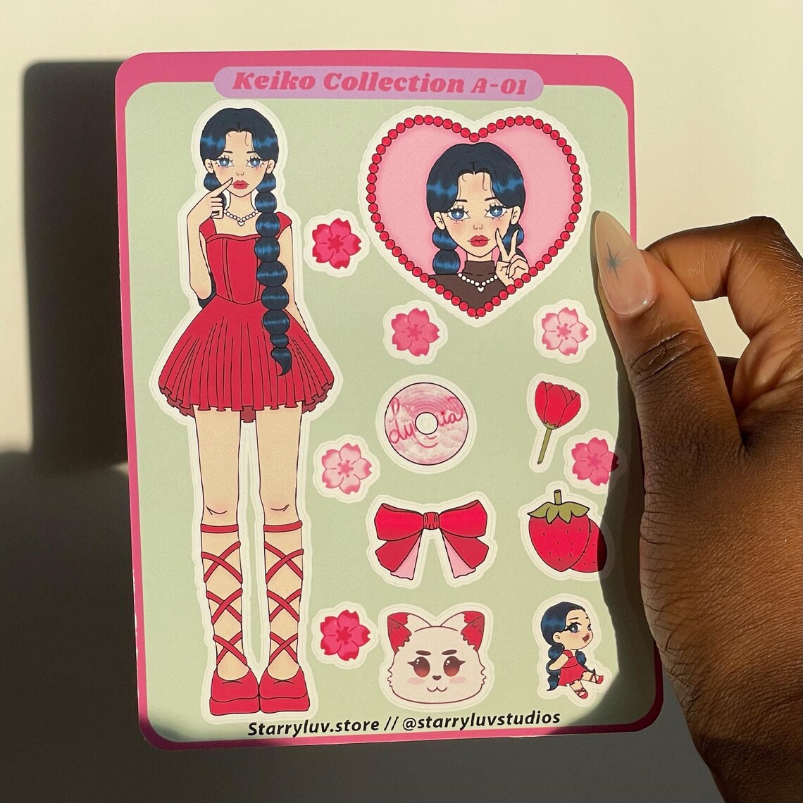 KEIKO (debut Line) - Matte Vinyl Stickers Sheets - Etsy