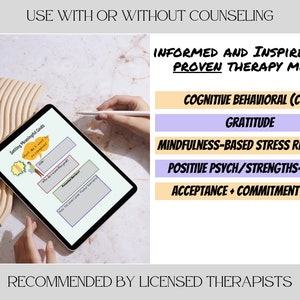 Self Care Therapy Worksheets and Printable Mental Health Workbook With ...