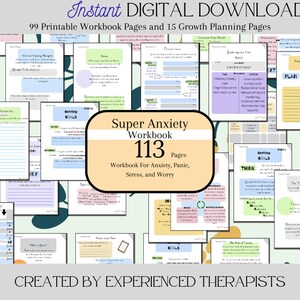 Anxiety Panic Worry Stress Complete Therapy Ultimate Bundle Cognitive ...