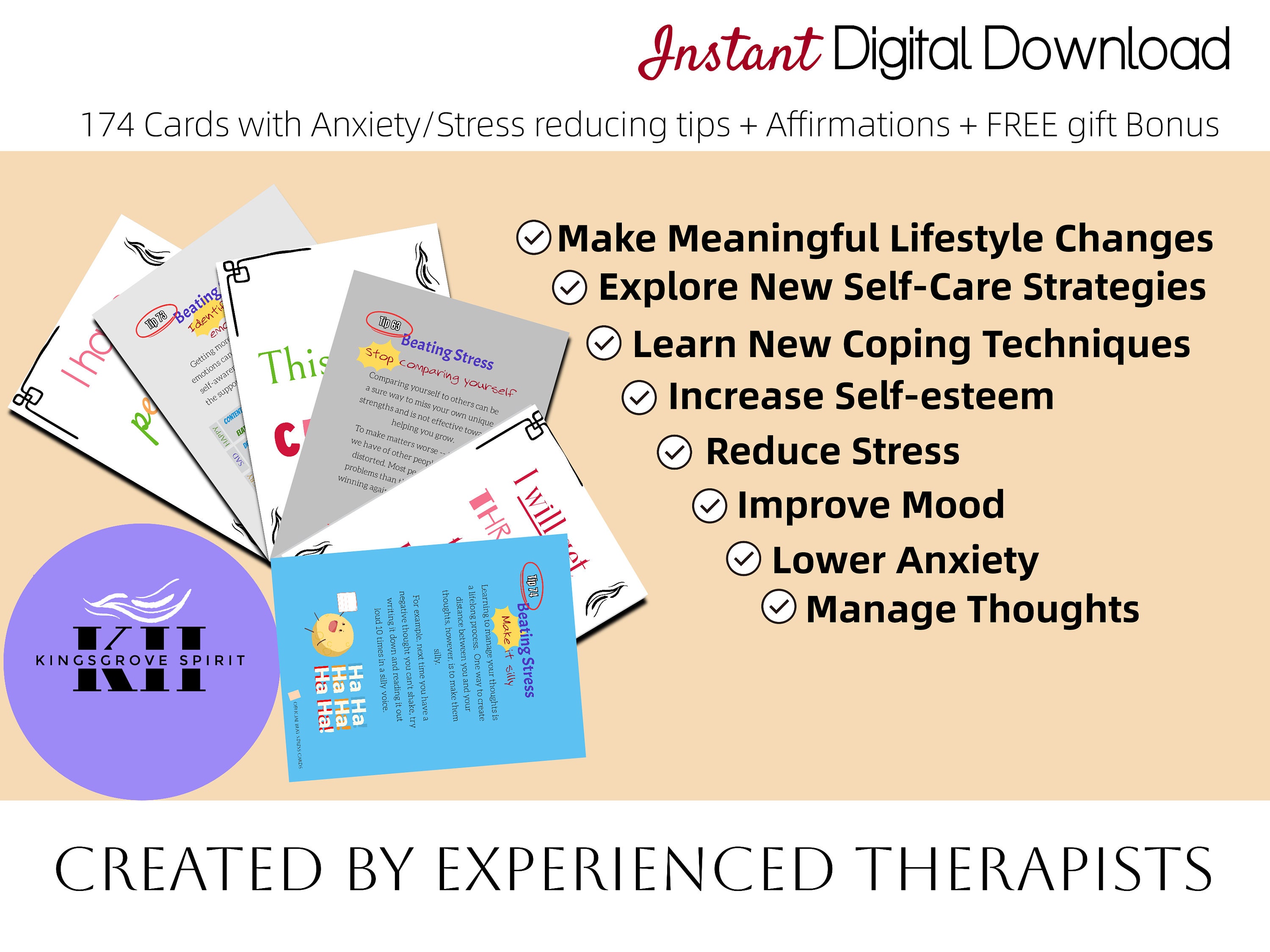 Anxiety Stress Skill Flashcard Mega Bundle Positive Affirmations Stress ...