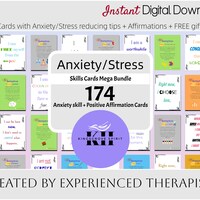 Anxiety Therapy Workbook Printable Worksheets for Panic Worry and ...