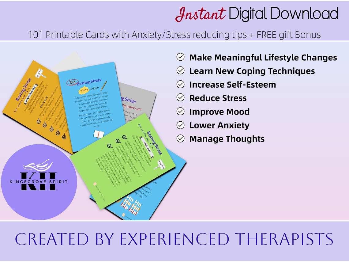 Anxiety Skills Management Flash Cards Bundle Cognitive Behavioral and ...