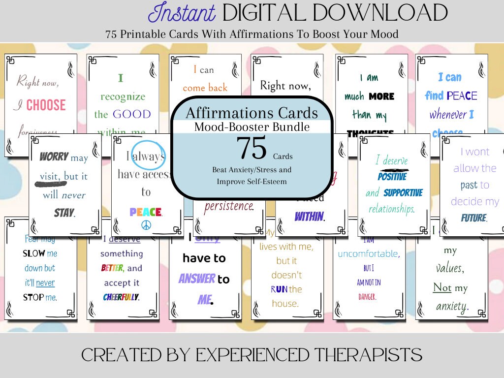 CBT Therapy Worksheets Complete Bundle for Anxiety Panic Stress Worry ...