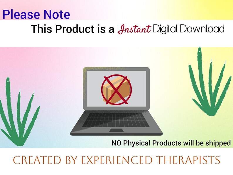 CBT Journal Therapy Worksheets and Printable Mental Health Workbook ...