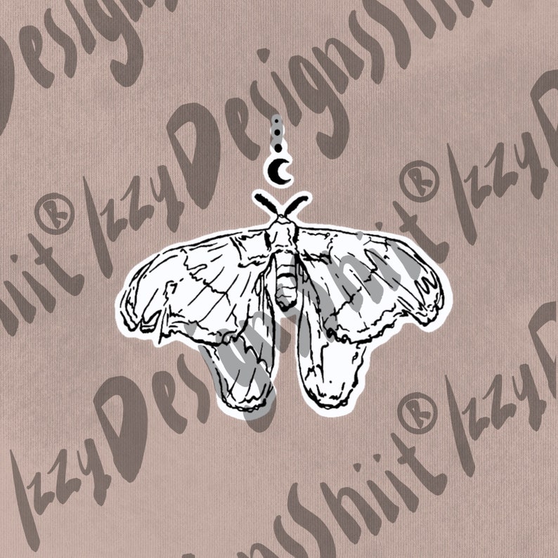 Simple Moth Outline Tattoo Design - Etsy