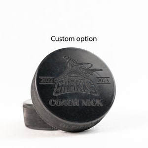 Engraved Hockey Puck, Personalized Hockey Puck, End of Season Hockey ...