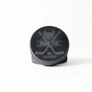 Engraved Hockey Puck, Personalized Hockey Puck, End of Season Hockey ...