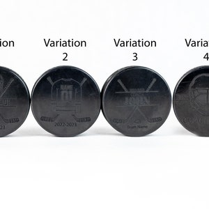 Engraved Hockey Puck, Personalized Hockey Puck, End of Season Hockey ...