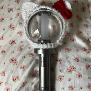 Hello Kitty ENHYPEN crochet kpop light stick cubierta otro lightstick ...