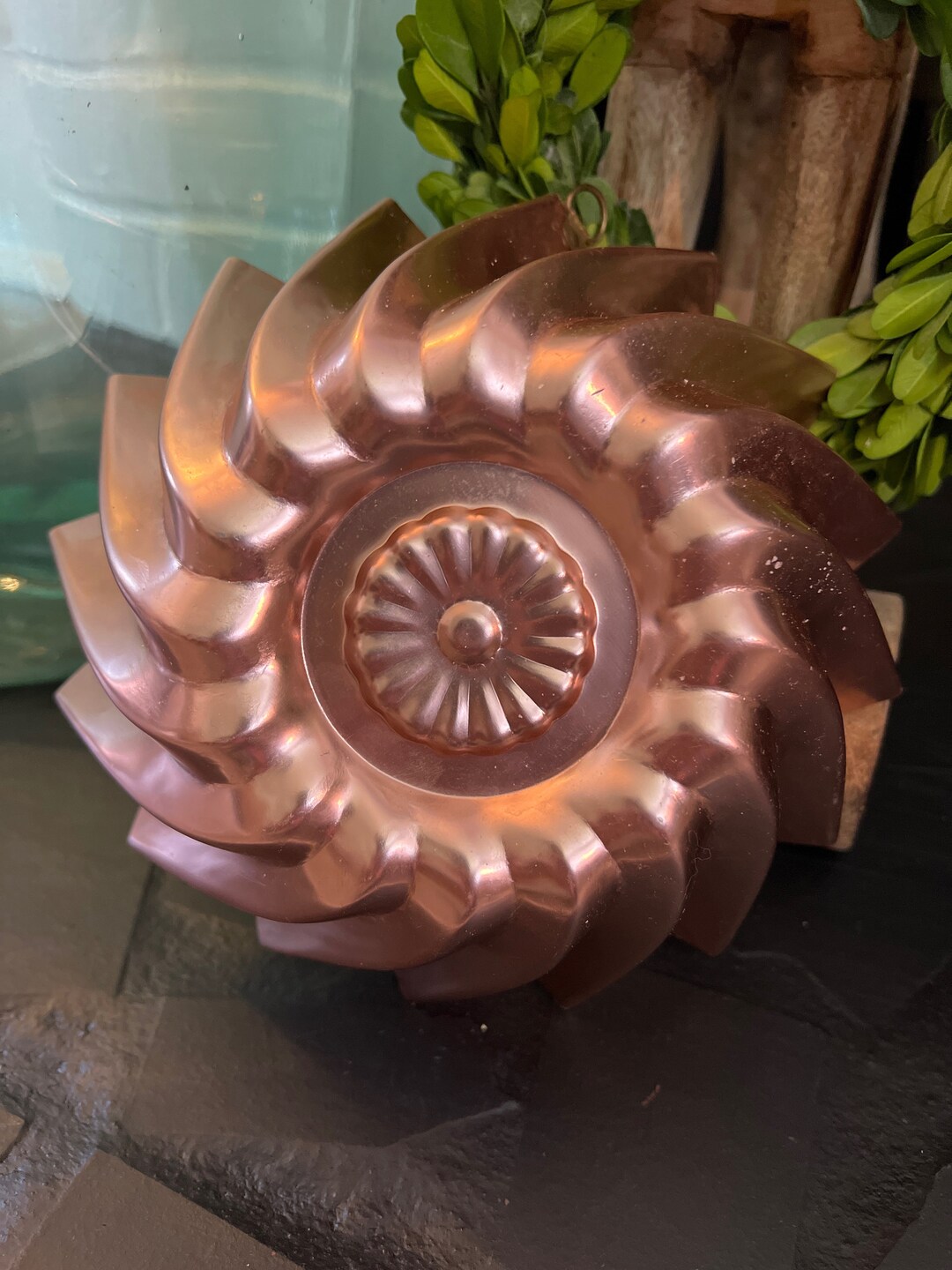 Vintage Copper Coated Aluminum Scallop Mold Brass - Etsy