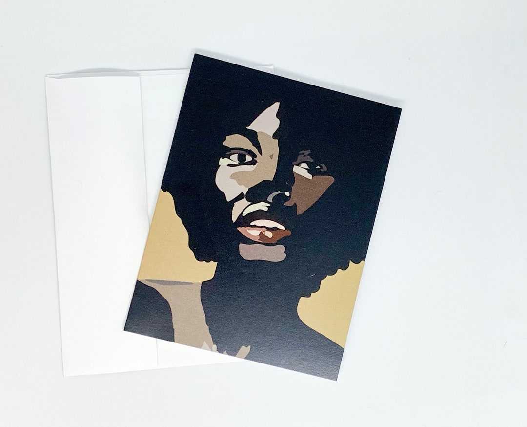 Dawn Afrocentric Greeting Card Art Card Greeting Cardsblack Art Blank ...