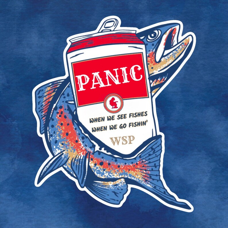 Widespread Panic Sticker WSP Fishing WSP Laptop Sticker Widespread ...