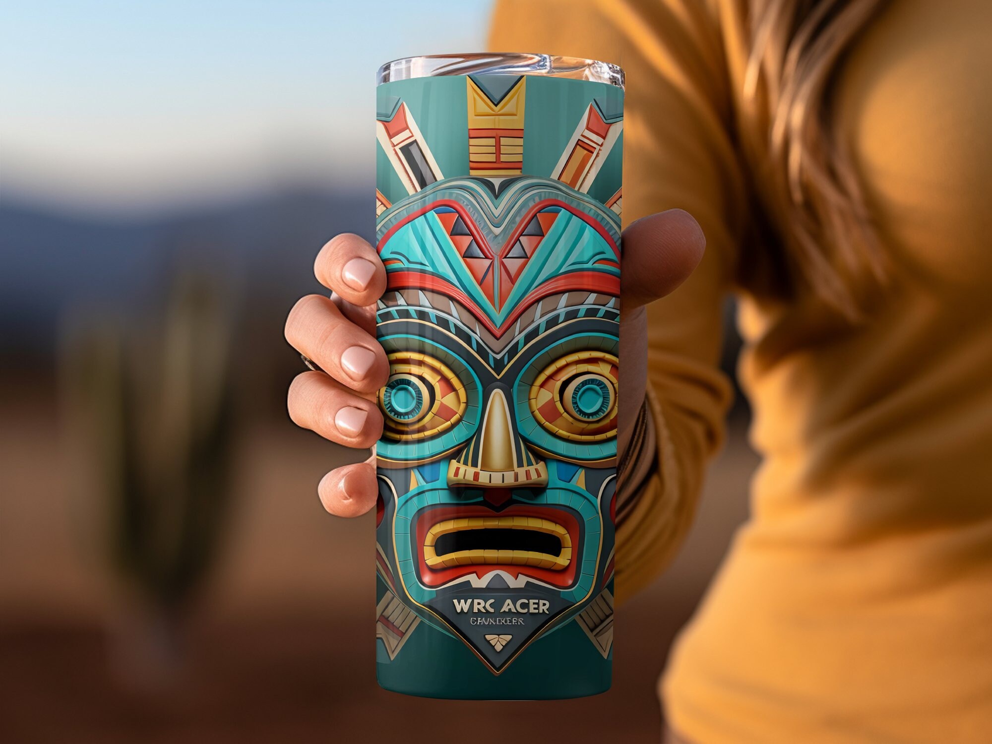 Tribal Aztec Vibes 20 Oz Skinny Tumbler Sublimation Design, Straight ...