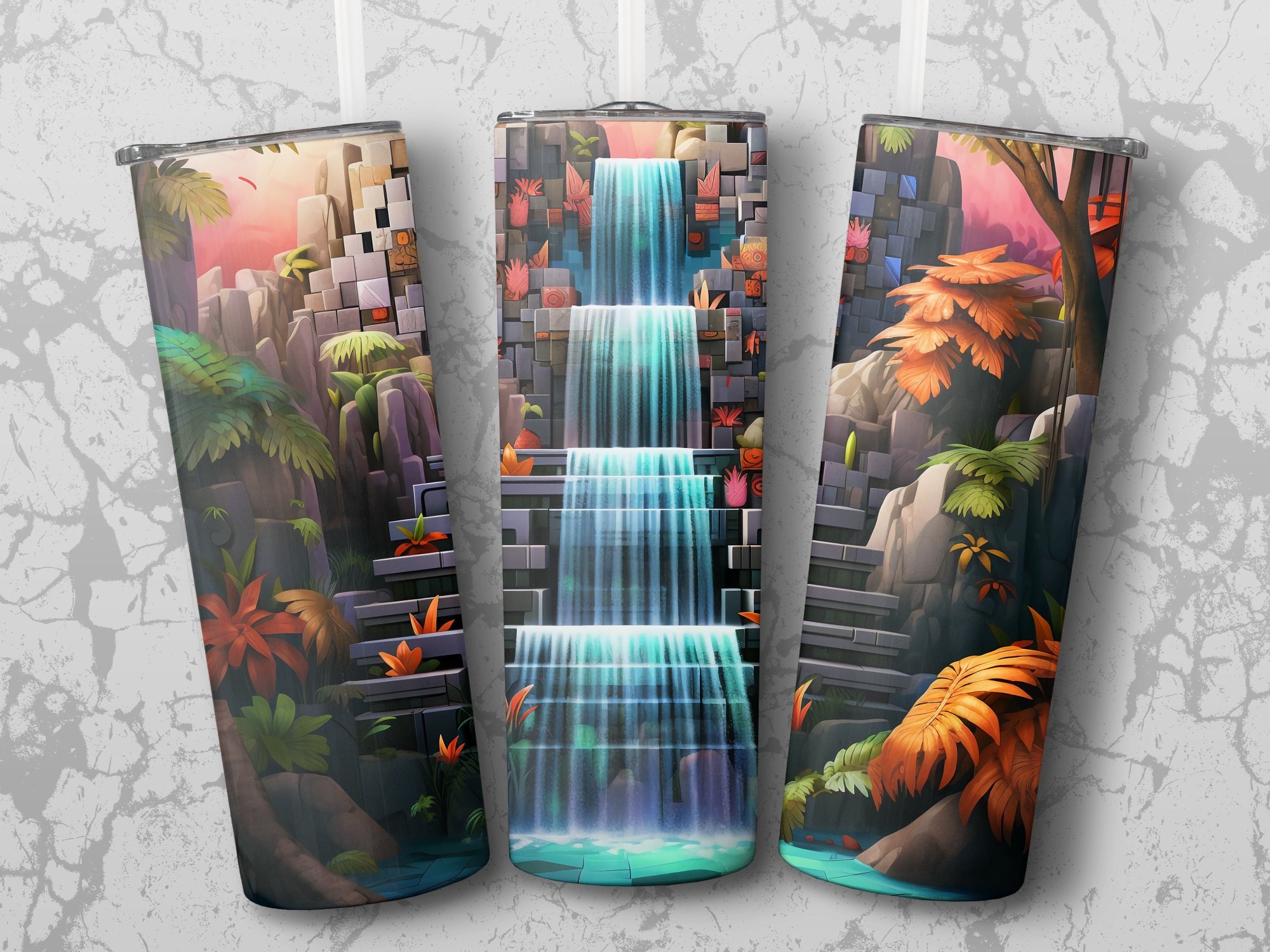 Tribal Aztec Vibes 20 Oz Skinny Tumbler Sublimation Design, Straight ...