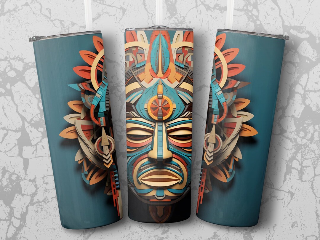 Tribal Aztec Vibes 20 Oz Skinny Tumbler Sublimation Design, Straight ...