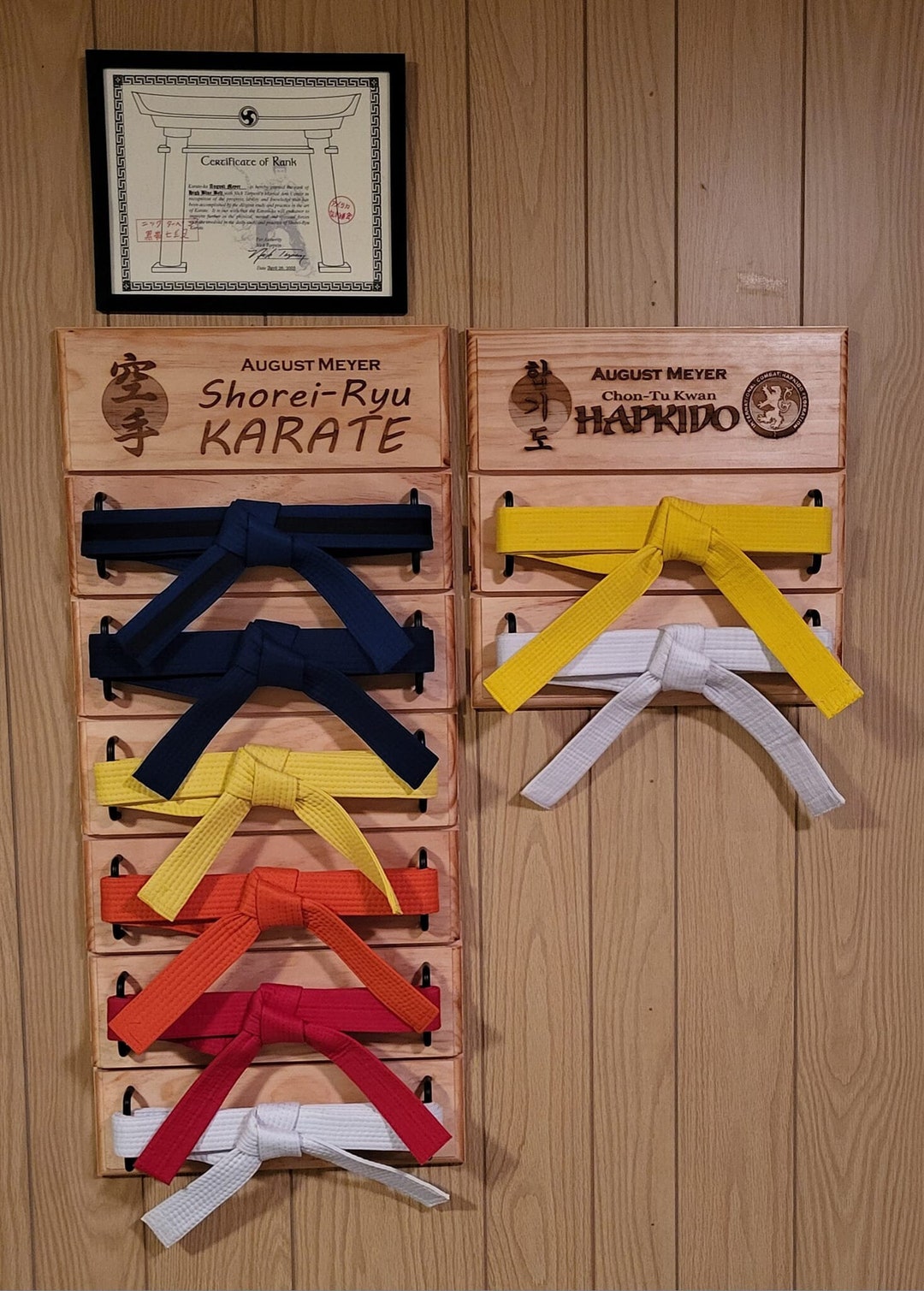 Modular Martial Arts Belt Displays - Etsy