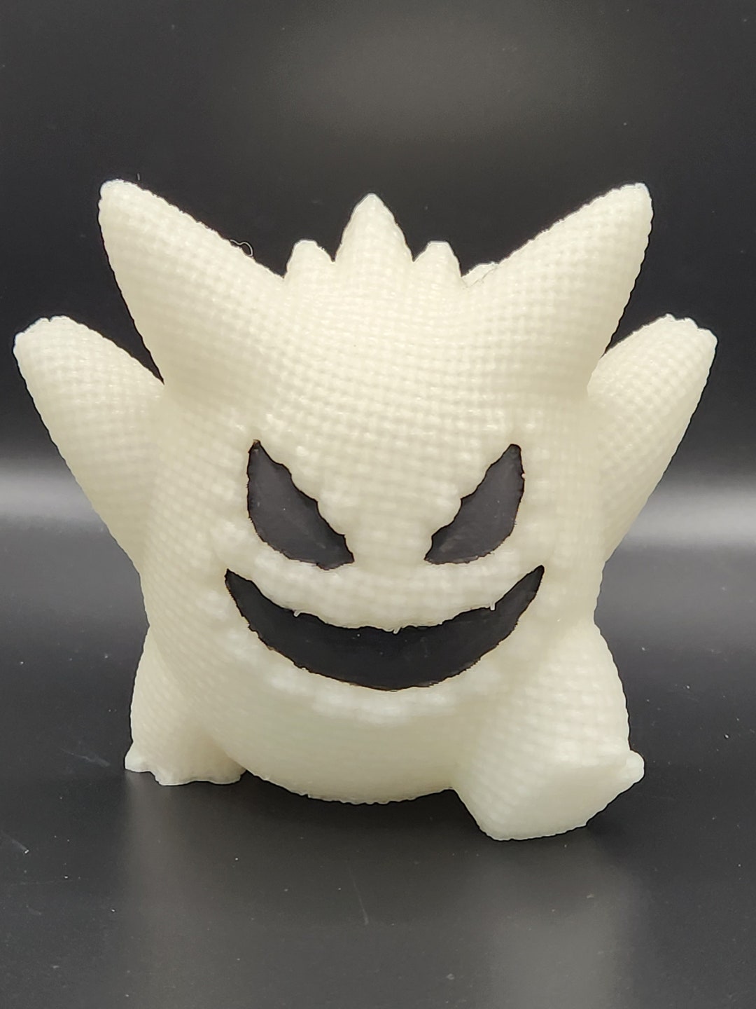 Glow in the Dark 3D Printed Gengar Crochet Texture - Etsy