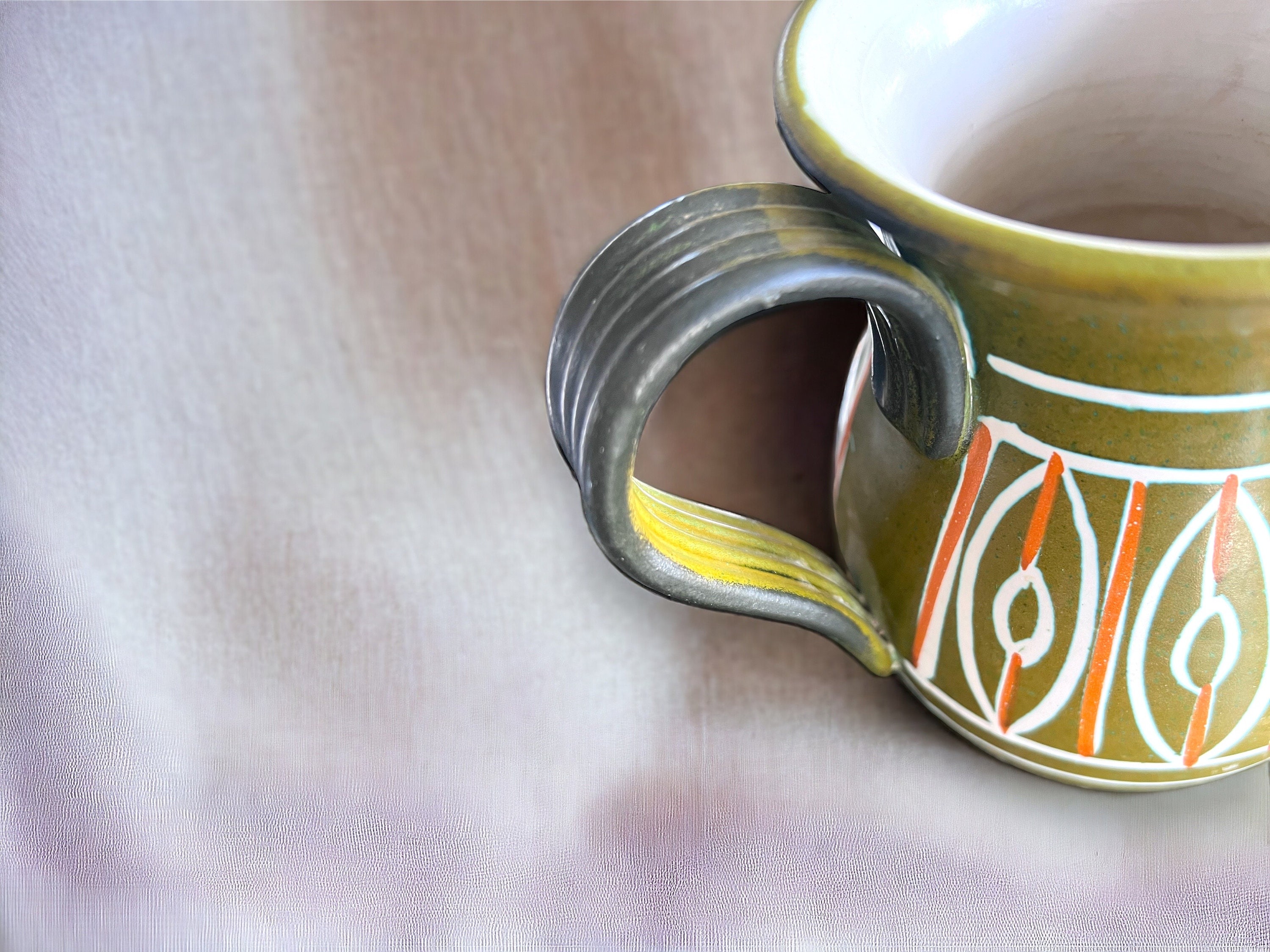 1960s MCM Italian Pottery Pitcher: Holt Howard Green & White Decor - Etsy