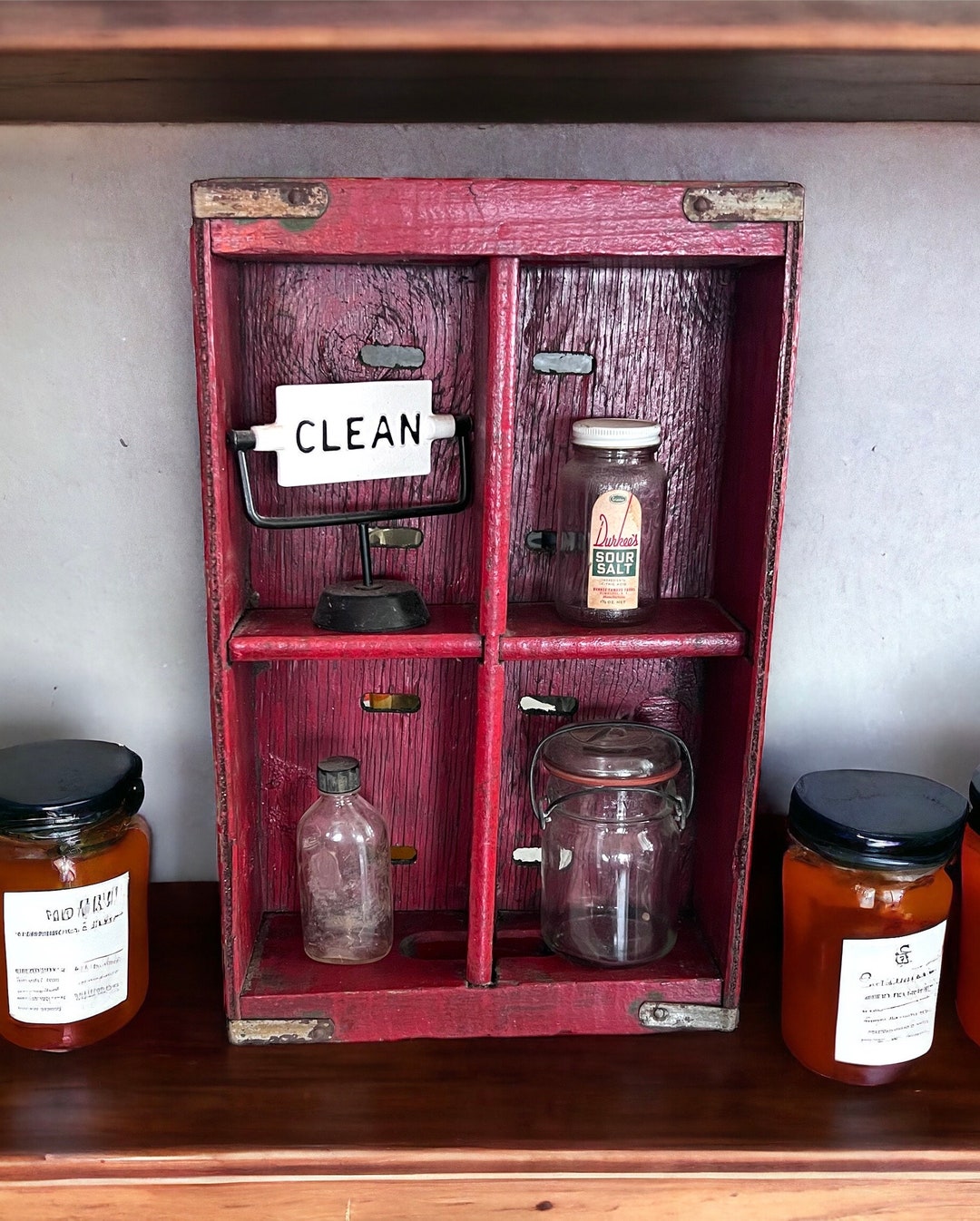 Cool Coke Crate Red and White Coke Crate Vintage Wooden Crate Drink ...