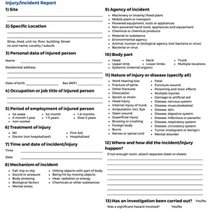 Editable Incident Injury Report Template, Canva Editable Injury Report ...