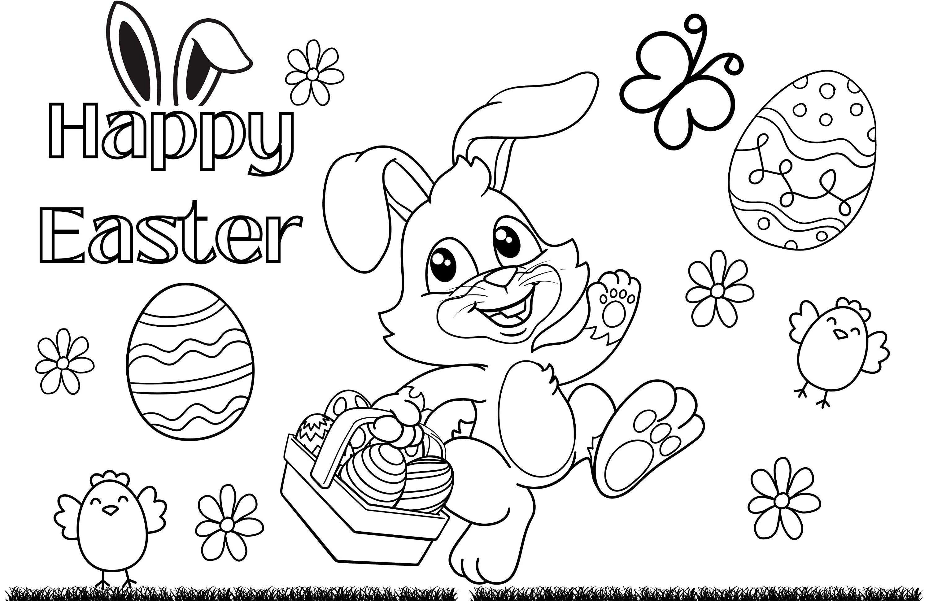 Easter Placemat Printable Easter Activities for Families and Kids ...