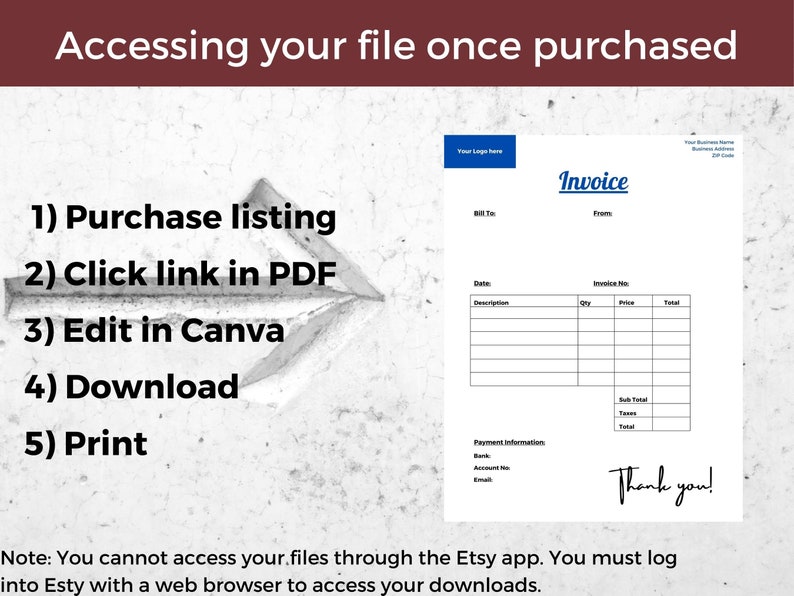 Editable Blank Invoice Template Canva Editable Invoice - Etsy Editable Blank Invoice Template Canva Editable Invoice - Etsy