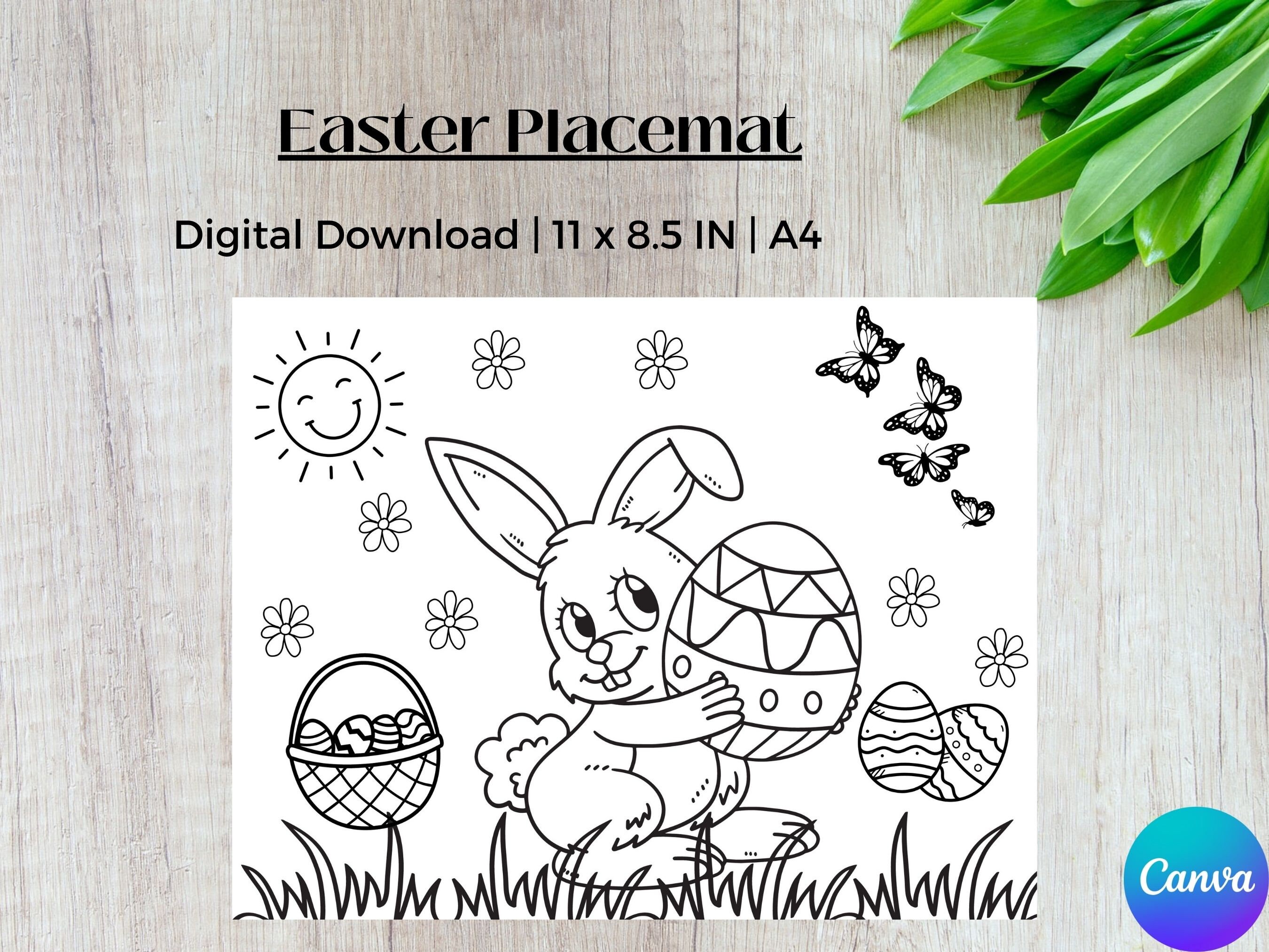 Easter Placemat Printable Easter Activities for Families and Kids ...
