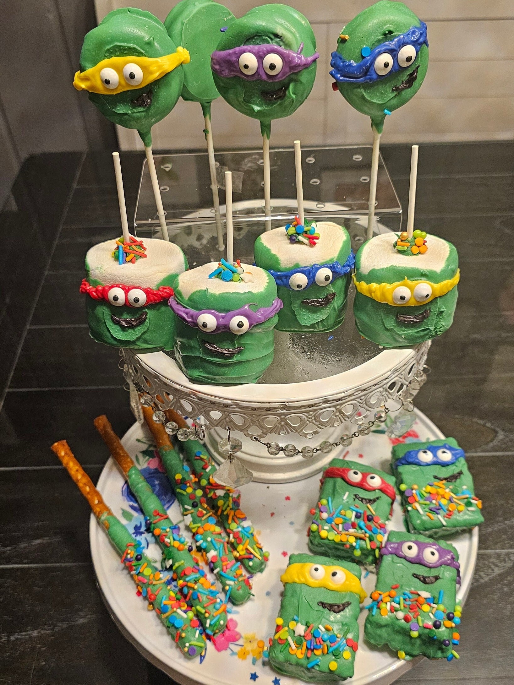 Ninja Turtle Cake Pops