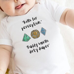DND Baby Onesie, Dungeons and Dragons Baby Shower Gift, Role Playing ...