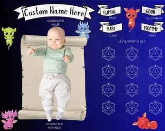 DND Baby Onesie, Dungeons and Dragons Baby Shower Gift, Role Playing ...