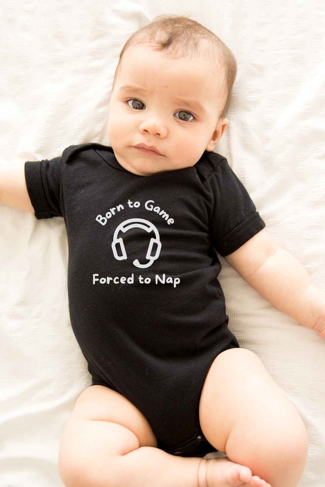 Gamer Baby Onesie, Born to Game, Forced to Nap - Etsy