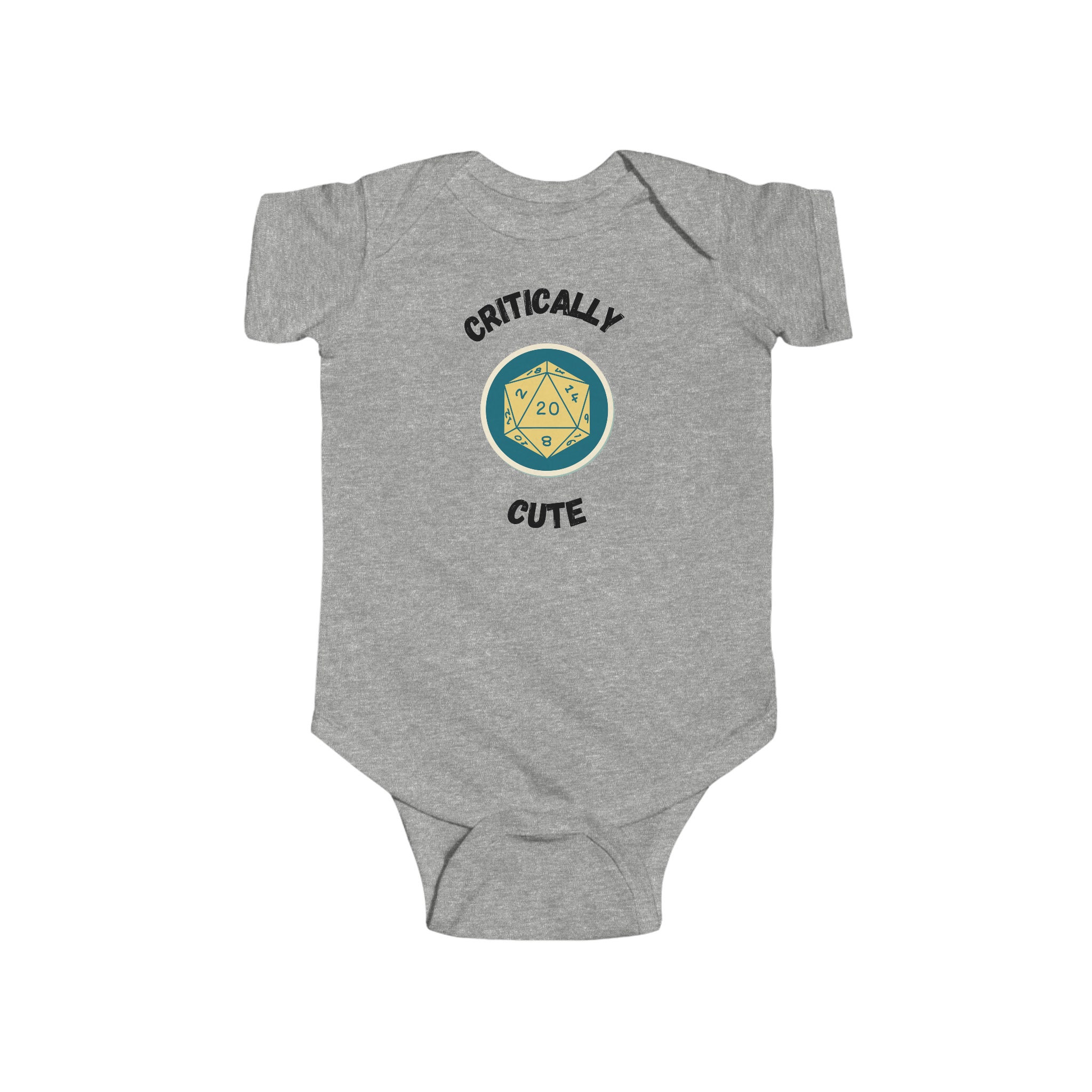 DND Baby Onesie, Cirtically Cute, Dungeons and Dragons Baby Shower Gift ...