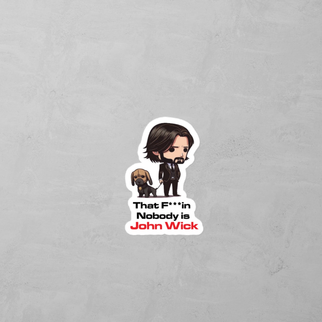 John Wick Stickers Gift Decoration Dog Lovers Furry Children - Etsy