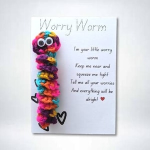 Worry Worm Crochet Pattern - Etsy