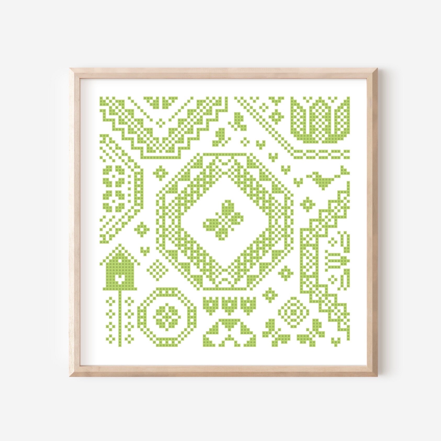 PDF Quaker, Sampler, Cross Stitch Pattern, Ornament, Spring, Cross ...