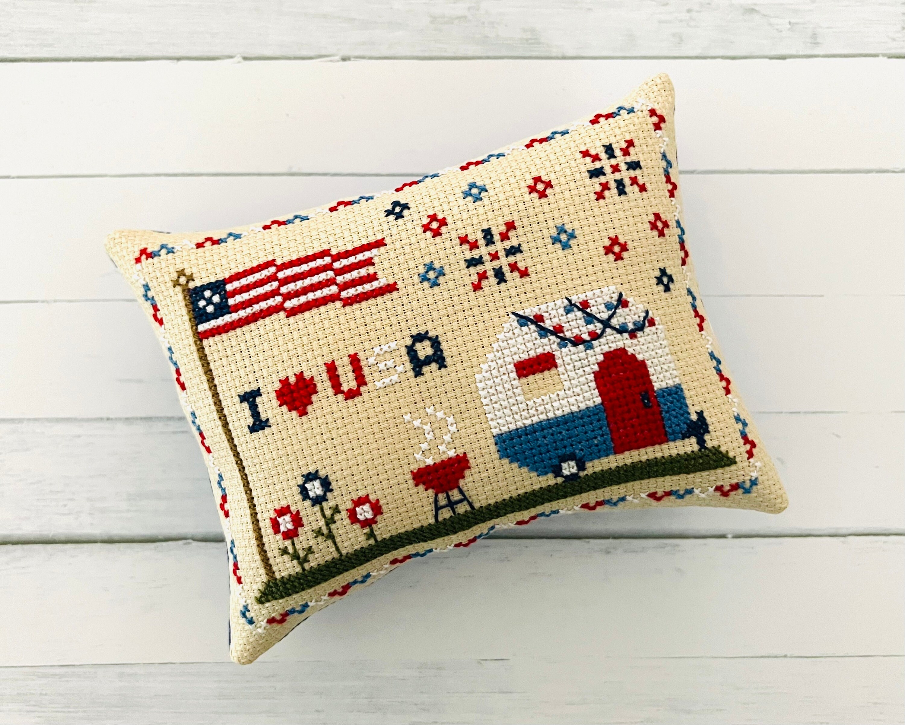 PDF Patriotic Cross Stitch Pattern, 4th of July, Cross Stitch Chart ...