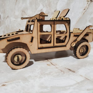 3D Wooden (H1 Hummer) Puzzle - Etsy