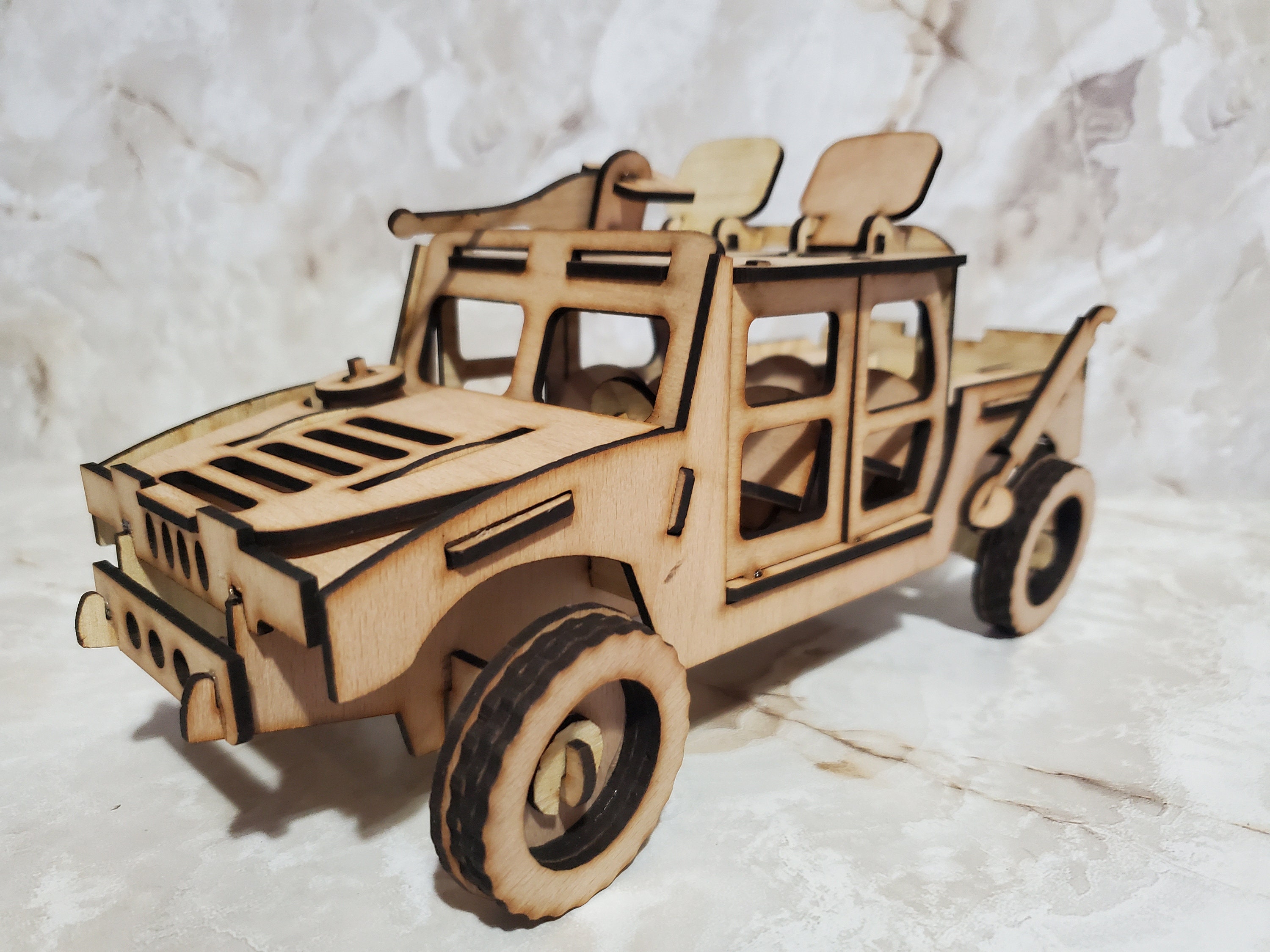 3D Wooden (H1 Hummer) Puzzle - Etsy