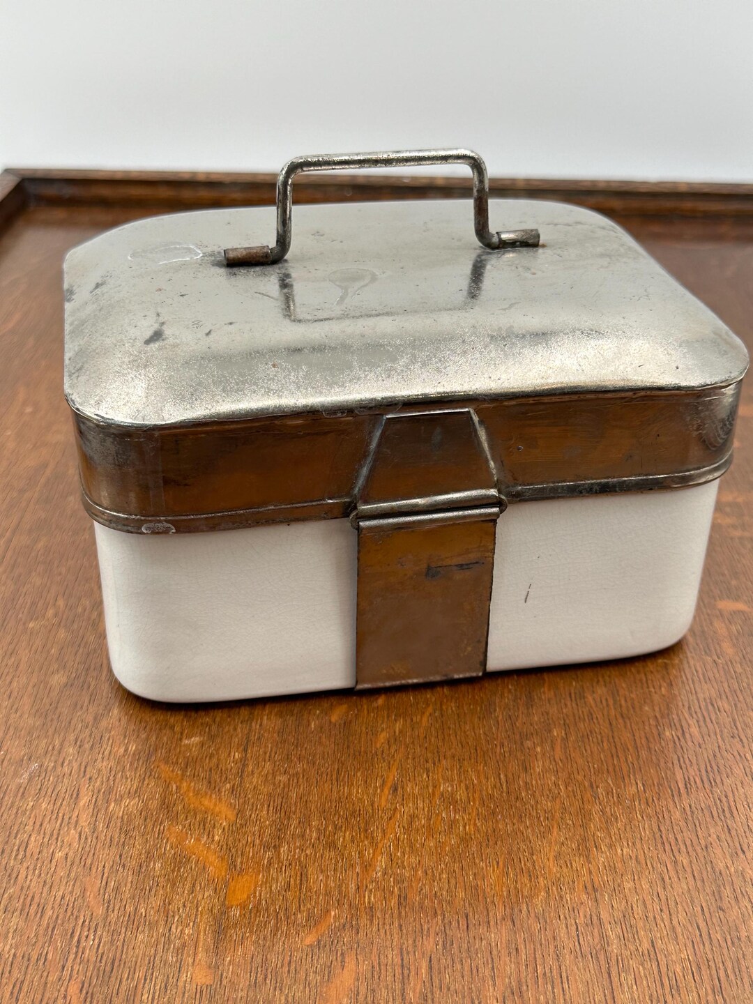 Antique Ironstone Picnic Box by Coracle - Etsy