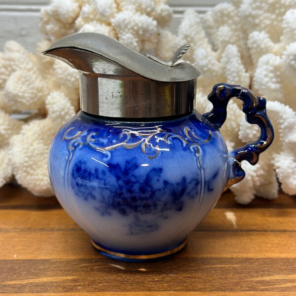 Flow Blue Pitcher - Etsy