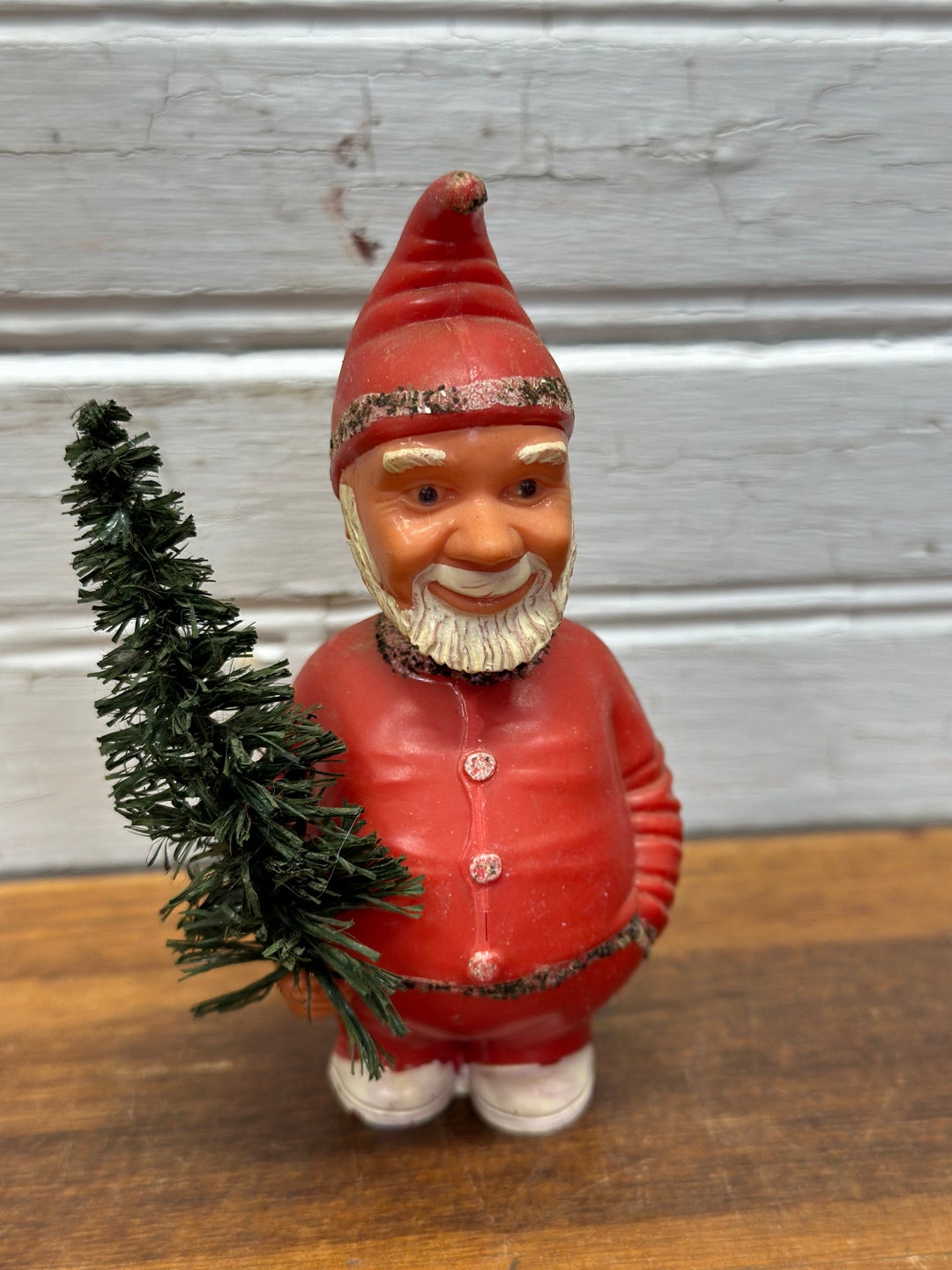 Vintage BREBA Hard Plastic Santa Christmas Tree Bobblehead Toy - Etsy