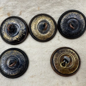 4 Antique Military Uniform Buttons - Etsy