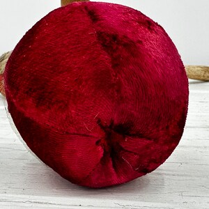 Pincushion, Vintage Red Velvet Apple - Etsy