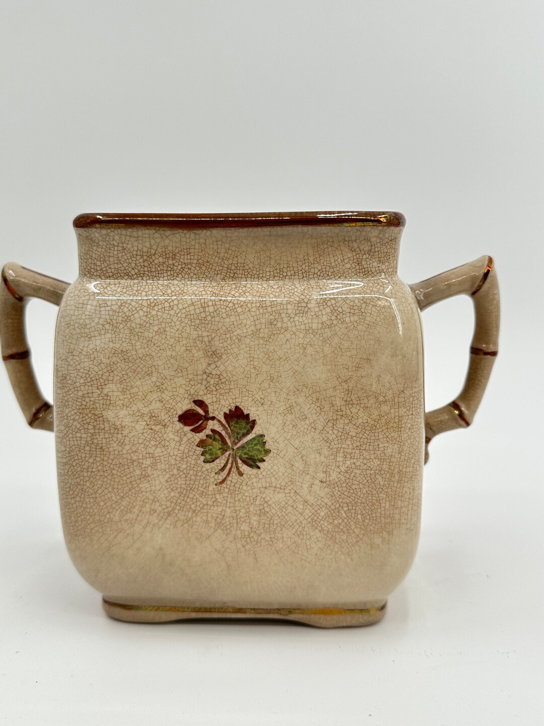 Alfred Meakin Copper Leaf Sugar Pot Super Stained and Crazed - Etsy
