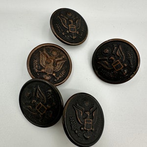 4 Antique Military Uniform Buttons - Etsy