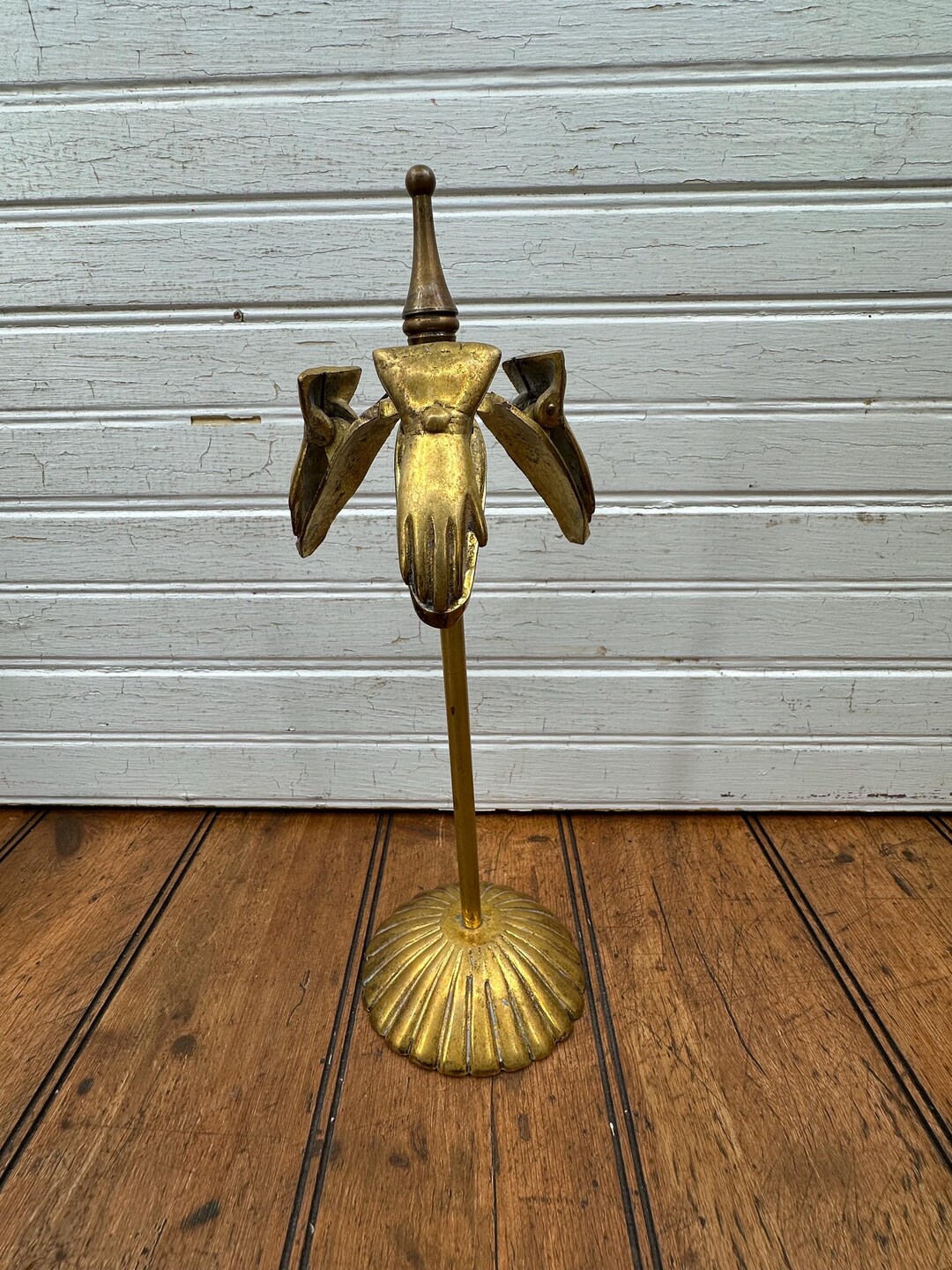 Brass Hand Clip Stand. Vintage Receipt Holder. - Etsy