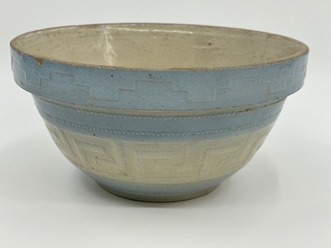 Red Wing Greek Key Stoneware Bowl 10” - Etsy