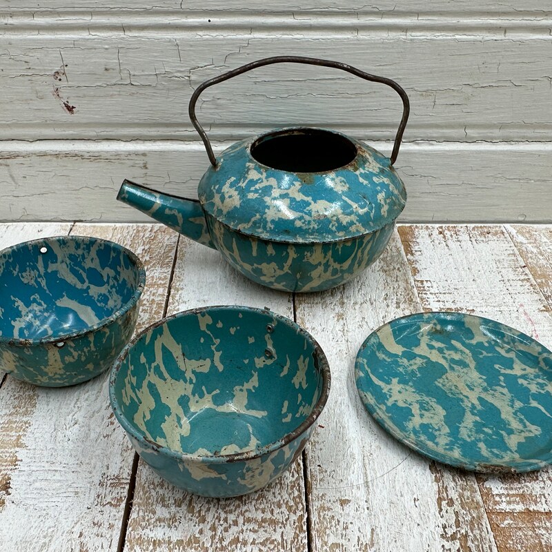 Tin Tea Set - Etsy